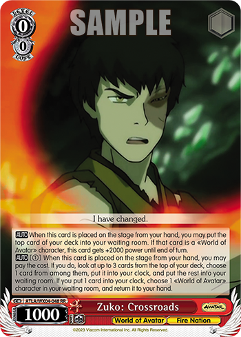 Zuko: Crossroads(ATLA/WX04-048) – Sleever Queen