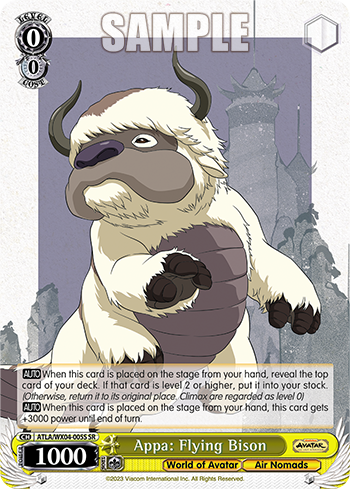 Appa: Flying Bison(ATLA/WX04-005S) – Sleever Queen
