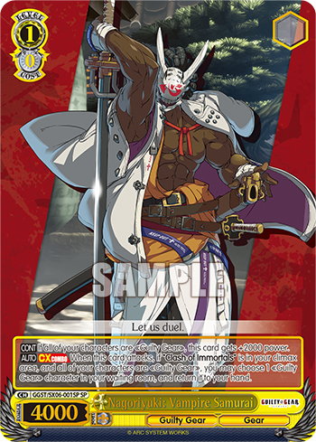 Nagoriyuki: Vampire Samurai(GGST/SX06-001SP) – Sleever Queen
