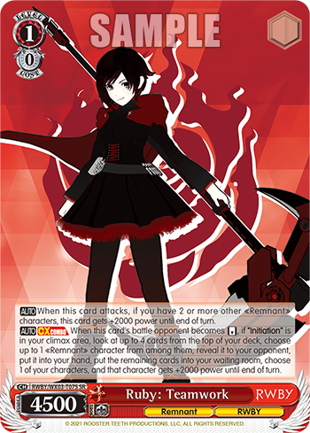 RWBY/WX03-T07S Ruby: Teamwork – Sleever Queen